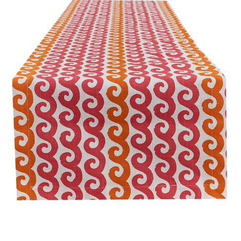 Split P Fuchsia Waves Printed Table Runner : Target