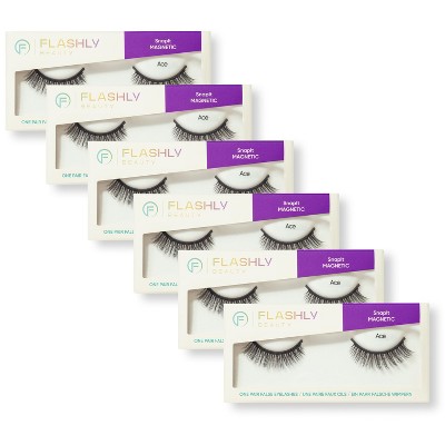 Flashly Beauty - Snapit Magnetic - False Eyelashes - Ace - Black : Target