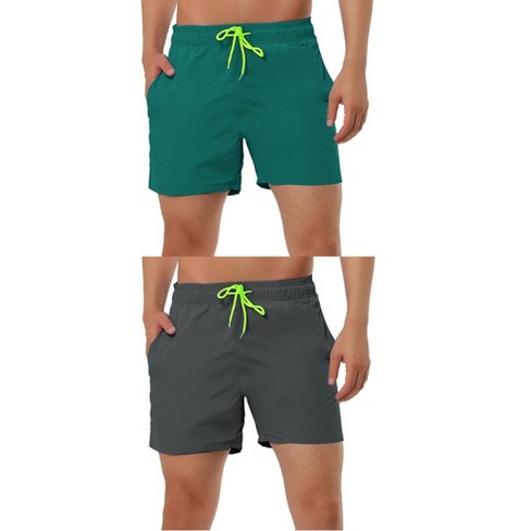 Lars Amadeus Men's Solid Color Summer Beach Pool Swimming Solid Swim ...