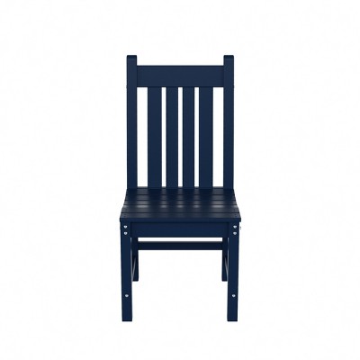 Westintrends Outdoor Patio Dining Chair, Navy Blue : Target