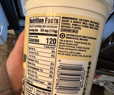 Greek Vanilla Nonfat Yogurt - 32oz - Good & Gather™ : Target