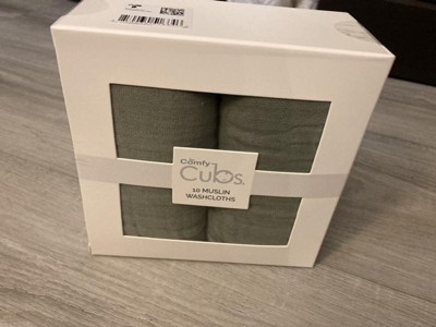 Baby Washcloths Muslin Cotton, Large 10”x10” By Comfy Cubs (blush, Pack ...