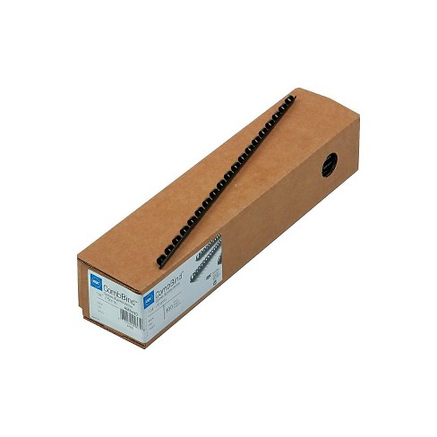 Gbc Combbind Plastic Binding Spine 25 Sheets 4000020 : Target