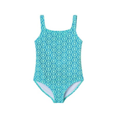 Andy & Evan Kids Eyelet Pop Texture One Piece Swimsuit Blue, Size Xl(16 ...