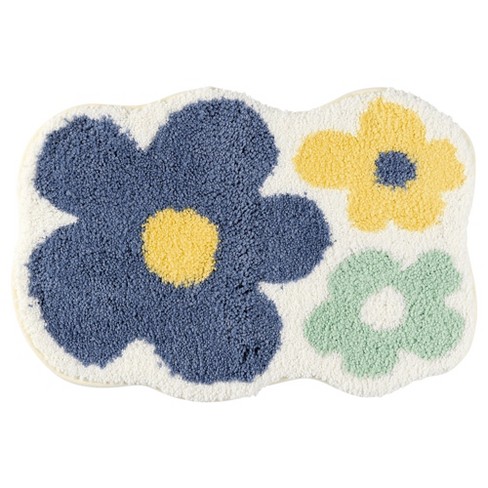 Unique Bargains Soft Plush Bath Mats Non-slip Printing Quick Dry ...