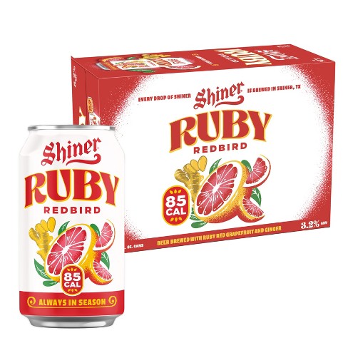 Shiner Ruby Redbird Grapefruit Beer - 12pk/12 Fl Oz Cans : Target