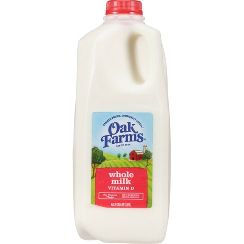 Oak Farms Whole Milk - 0.5gal : Target