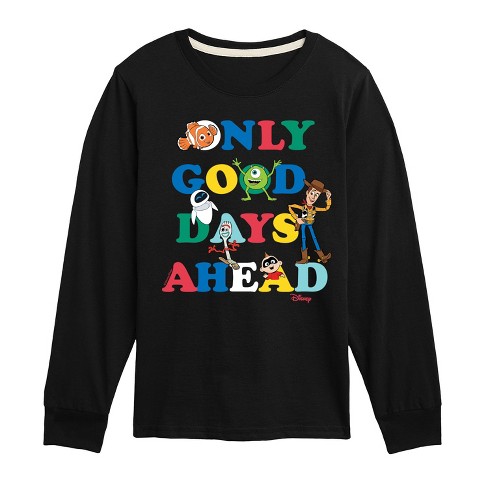 Disney Only Good Days Ahead Long Sleeve Graphic T-shirt - Black - 2t ...