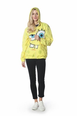 Members Only - Women's Spongebob Windbreaker Oversized Jacket ...