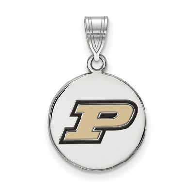Black Bow Jewelry Sterling Silver Purdue Boilermakers Ncaa Medium ...
