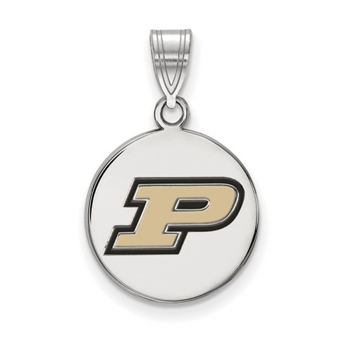 Black Bow Jewelry Sterling Silver Purdue Boilermakers Ncaa Medium ...