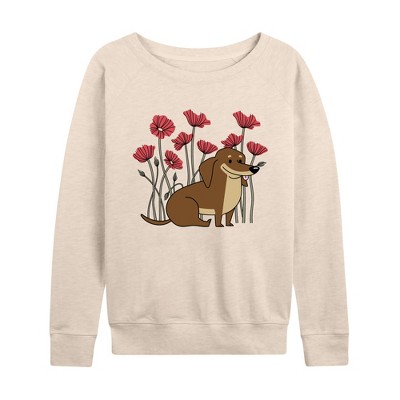 Women's - Instant Message - Dachshund in Poppies Lightweight French ...