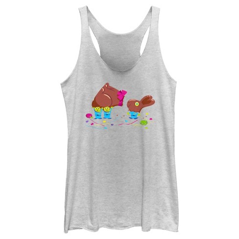 Women's Toy Story Aliens Chocolate Easter Bunny Racerback Tank Top : Target