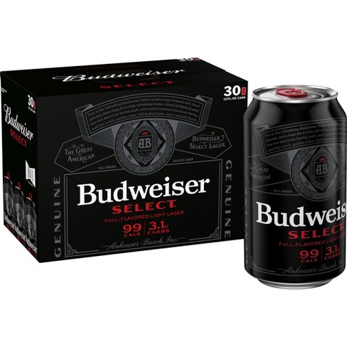 Budweiser Select Full-flavored Light Lager Beer - 30pk/12 Fl Oz Cans ...