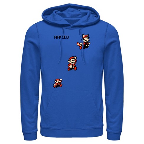 Men's Nintendo Retro Pixel Character Pull Over Hoodie : Target