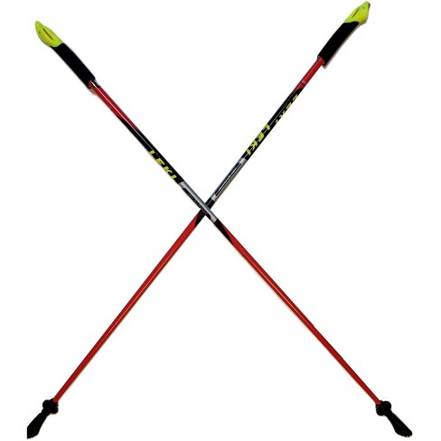 Leki Nordic Walking Speed Pacer (t3) Hm Carbon Trekking Poles 115cm Red ...