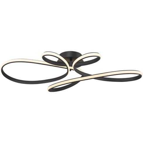 Possini Euro Design Helix Ultra Modern Semi Flush-mount Ceiling Light ...