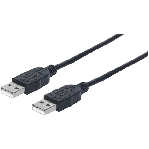Manhattan® Usb 2.0 A-male To A-male Cable (6 Ft.) In Black : Target