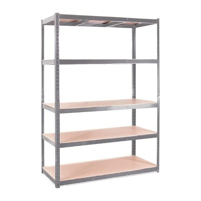 Mind Reader Adjustable Storage Rack, 4-tier Industrial Shelving Unit ...