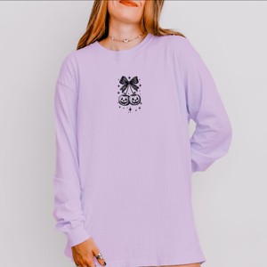 Simply Sage Market - Women's Garment Dyed Long Sleeve Graphic T-Shirt ...