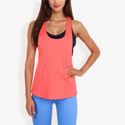 Anna-kaci Women's Relaxed Fit Racerback Tank Top With Scoop Neckline ...