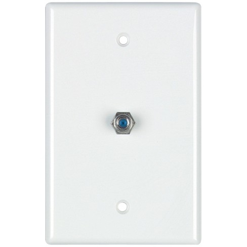 Datacomm Electronics 2.4 Ghz Coaxial Wall Plate (white) : Target