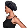 Evolve Products Satin Hair Bonnets - Blue Leopard/black - 2pk : Target
