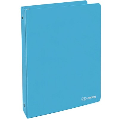 Enday 1-inch 3-ring View Binder With 2-pockets, Blue : Target