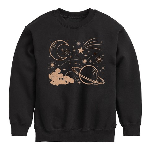 Disney Mickey Constellation Graphic Long Sleeve Fleece Sweatshirt ...