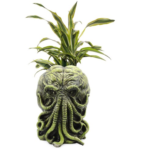 Toy Vault 11in Cthulhu Resin Planter Pot Mini Monster Resin Planter ...