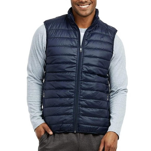 Galaxy Playertees Men's Modern Fit Packable Midweight Puffer Vest : Target