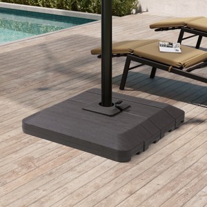 Pellebant 4-Piece Fillable Cantilever Umbrella Base Weight Plates HDPE ...