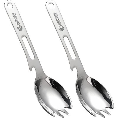 Mountain Grillers Titanium Spork Travel Camp Utensils (set Of 1) - Silver : Target