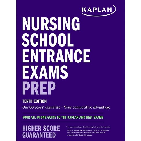 Nursing School Entrance Exams Prep - (kaplan Test Prep) 10th Edition By ...