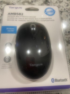 Targus Midsize Comfort Multi-device Antimicrobial Wireless Mouse, Black ...