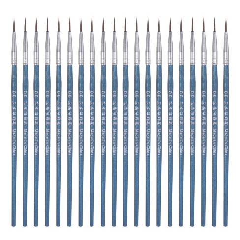 Unique Bargains Detail Nylon Painting Brush 50 Pcs Blue 10mm : Target