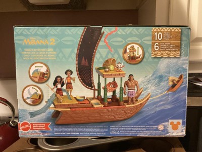 Disney Moana 2 Moana's Adventure Canoe Playset With Small Doll ...