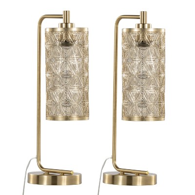 18.5" Allegra Farmhouse Adjustable Cantilever Task Lamp With Usb ...