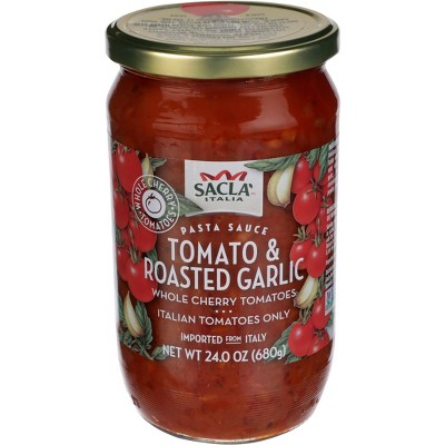 Sacla’ Pasta Sauce Whole Cherry Tomatoes And Roasted Garlic - Case Of 6 ...