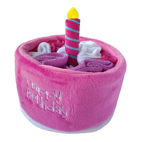 Foufit Hide 'n Seek Birthday Cake Snuffle Dog Toy - Pink : Target