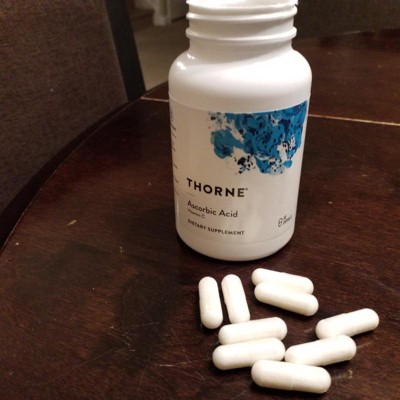 Thorne Ascorbic Acid - 1000 Mg Vitamin C Supplement - Supports Healthy ...