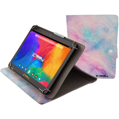Linsay 10.1" Ips Screen 64gb Android 14 Tablet With Pink Marble Case ...