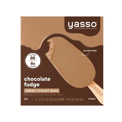 Yasso Frozen Greek Yogurt - Chocolate Fudge Bars - 4ct : Target