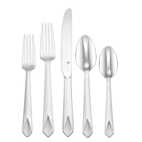 Cuisinart 20pc Stainless Steel Jolie Silverware Set: Flatware Set For 4 ...