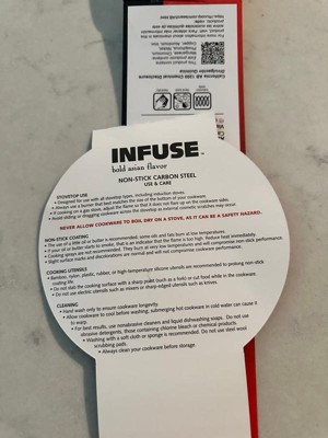 Infuse 14" Open Wok With Bamboo Stick Handle : Target