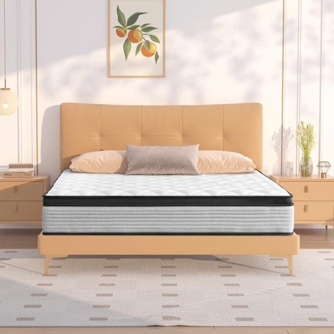 Wuleitex 12 Inches Individual Pocket Coils Hybrid Mattress With Premium ...