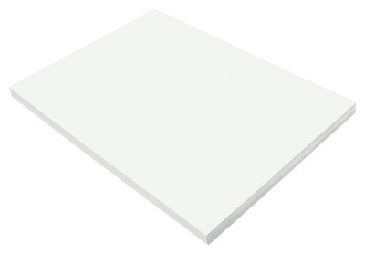Prang Heavyweight Construction Paper, Bright White, 12" X 18", 500 ...