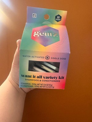 gemz Shampoo and Conditioner Want it All Variety Kit, Color Safe - 11ct ...