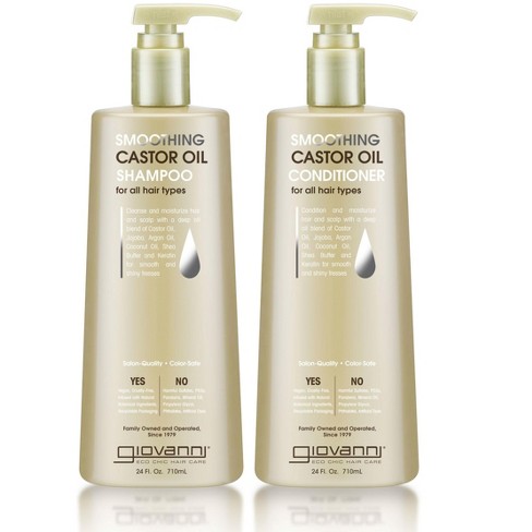 Giovanni Smoothing Castor Oil Shampoo & Conditioner - All Hair Types ...