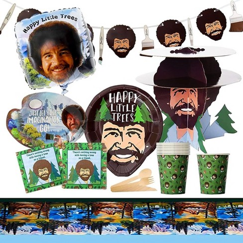 Mighty Mojo Bob Ross Party In A Box Kit 100 Pieces : Target